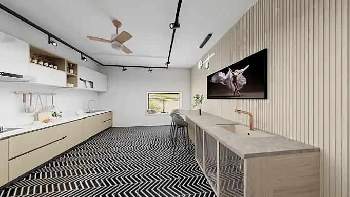 Kitchen Design with a Meditation Nook-Coohom design community
